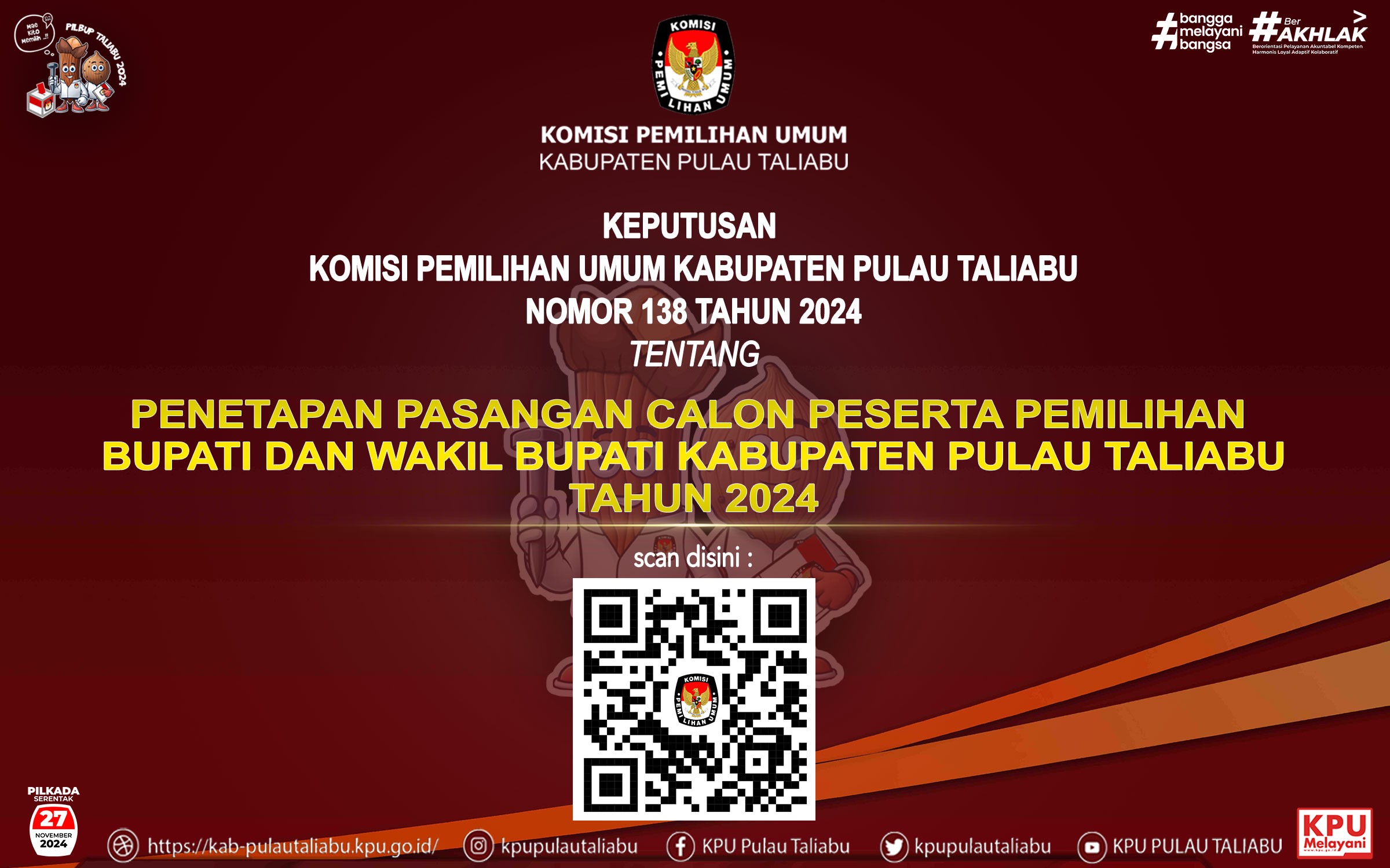 KPU KAB-PULAUTALIABU - KEPUTUSAN KOMISI PEMILIHAN UMUM KABUPATEN PULAU TALIABU TENTANG PENETAPAN ...